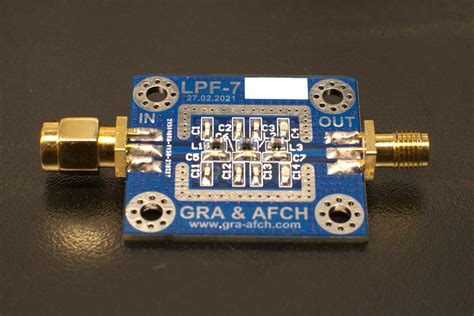 Low Pass Filter Lpf 7th Order Elliptical 1 1000mhz 35 7 14 28 144