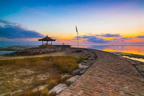 Premium Photo Karang Beach Sanur Bali Indonesia With Beautiful Scenery