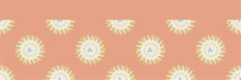 Gender Neutral Sunshine Seamless Border Royalty Free Vector