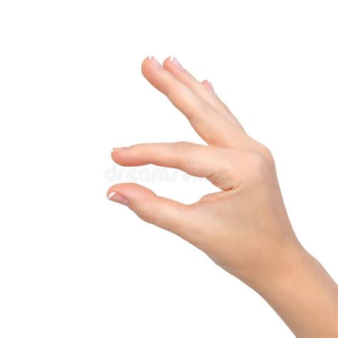 Woman Hand Shows Pinch To Zoom Stock Image Image Of Communications