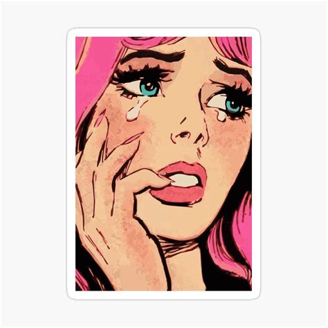 Pop Art Girl Crying Tumblr
