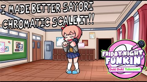 Fnf I Made Better Sayori Chromatic Scale It Youtube