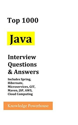 Top Java Interview Questions Includes Spring Hibernate Microservices GIT Maven JSP