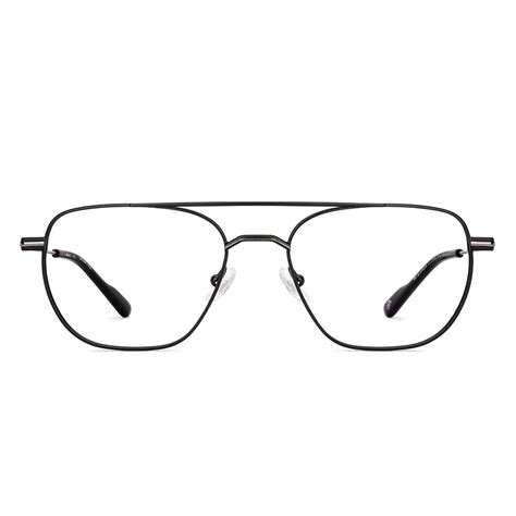 Black Gunmetal Full Rim Aviator John Jacobs Supreme Steel Jj E70208