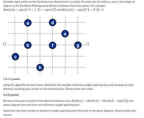 Solved Consider Eight Points On The Cartesian