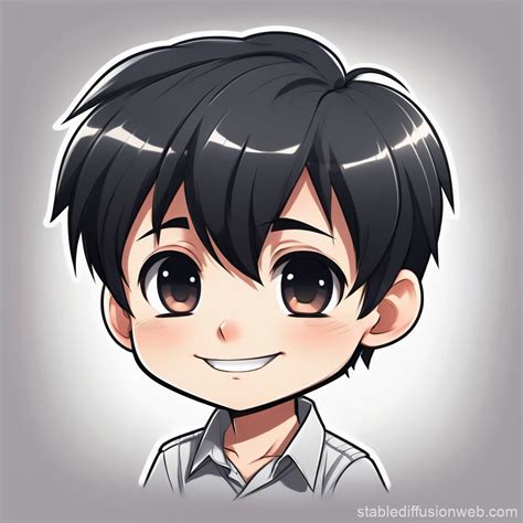 Chibi Anime Male Character Down Quarter View Stable Diffusion Online