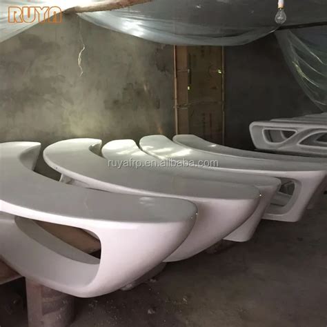 Modern Fiberglass Drift Moon Bench Durable And Uv Protected