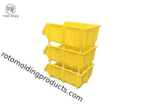 Assembly Bench Plastic Bin Boxes Stackable Storage Boxes For