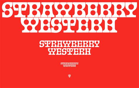 Strawberry Western Branding Type Directors Club