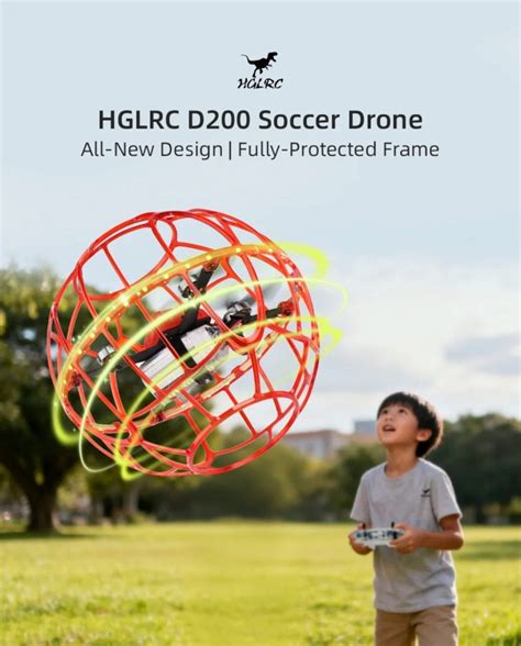 Hglrc D200 Training And Competition Soccer Drone 4s Elrs 24g Los