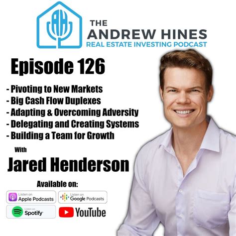 Entering New Markets And Finding Cash Flowing Real Estate With Jared Henderson The Andrew Hines