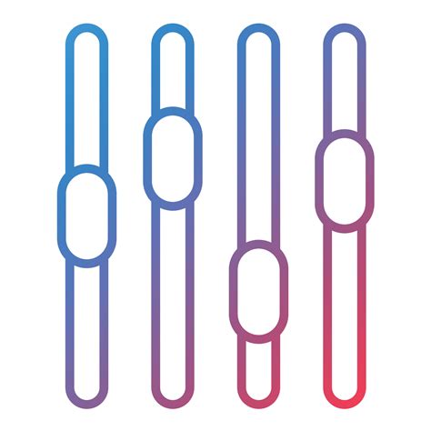 sliders line gradient icon 18722763 vector art at vecteezy