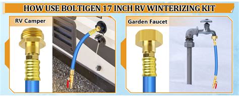 Rv Winterizing Kit 12 Winterize Blowout Adapter With Shut Off Valve Sprinkler