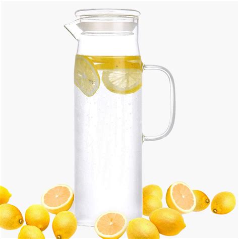 اشتري إبريق ماء بغطاء زجاج ومقبض من زين 15 لتر أونلاين هوم بوكس السعودية