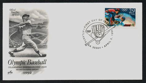 2619 1992 29c Olympic Baseball Mystic Stamp Company