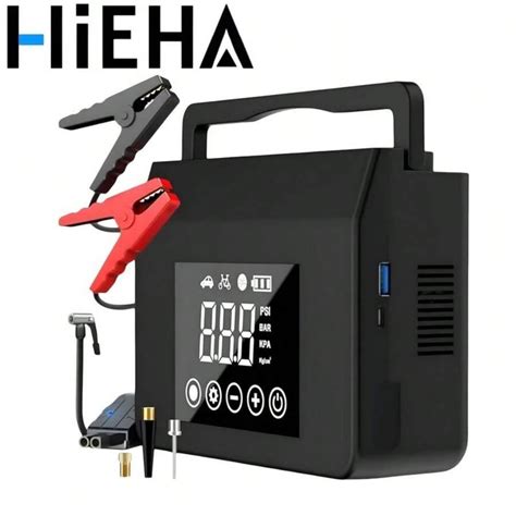 [Hieha]Portable Car Jump Starter With Air Compressor, Capapro 150PSI 4000A Fast Battery Jump ...