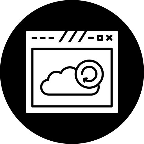 Auto Refresh Live Data Section Glyph Circle Inverted 67351452 Vector Art At Vecteezy