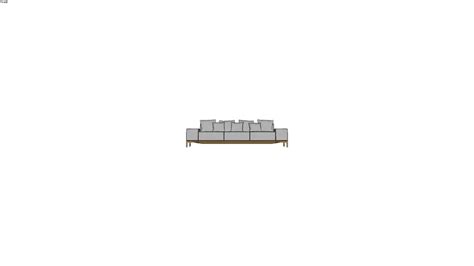 Sofá Dinn 3 00mts Jader Almeida Sollos 3d Warehouse