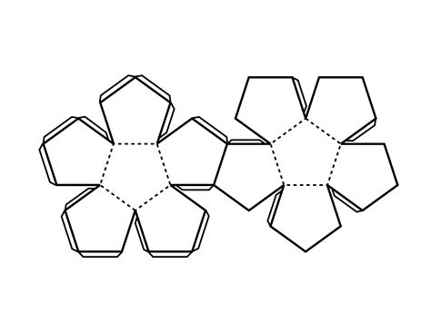 Pattern For Dodecahedron Clipart Etc