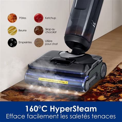 Tineco Floor One S7 Stretch Steam Aspirateur Balai Vapeur Sans Fil Tout