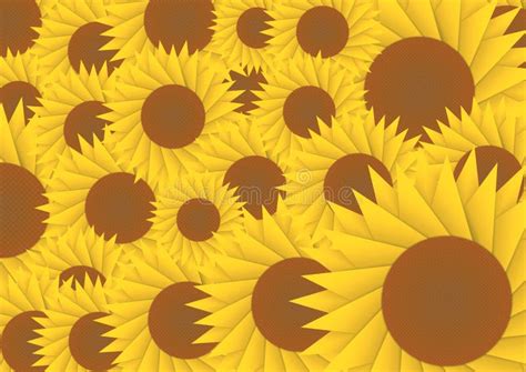 Sun Flower Abstract Background Stock Vector Illustration Of Floral Flora 44635299