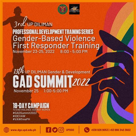 13th Upd Gender And Development Gad Summit 2022 University Of The Philippines Diliman