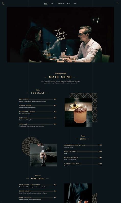 Elevate Your Menu Elementor Restaurant Template Restaurant Website