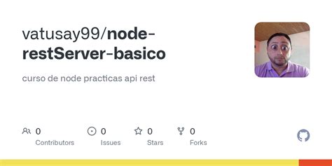 Github Vatusay99node Restserver Basico Curso De Node Practicas Api Rest