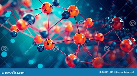 Abstract Molecular Structure Abstract Representation Of A Molecular