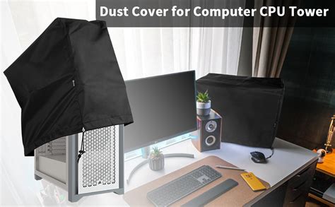 Caszlution Computer Cpu Dust Cover For Mid Tower Pc Case