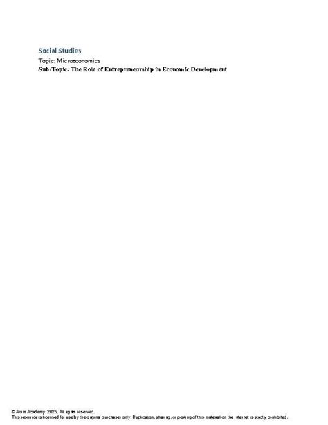 20 Writing Prompts The Role Of Entrepreneurship In Economic