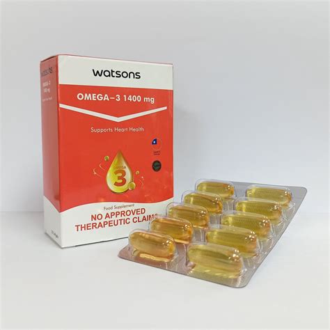 Watsons Omega 3 Softgel Capsule 1400mg 1 Capsule Sold Per Piece