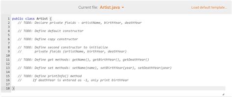 Solved 1033 Artwork Label Classesconstructors Given