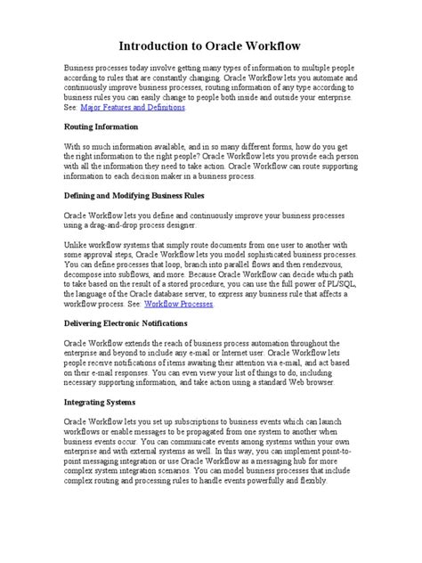oracle workflow pdf business process pl sql