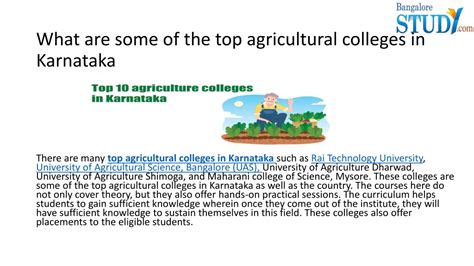 Ppt Top 10 Agricultural Colleges In Karnataka Powerpoint Presentation