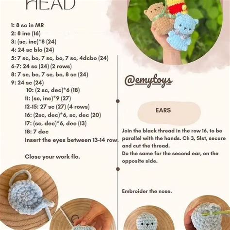 Free Crochet Pattern Squishy Bears