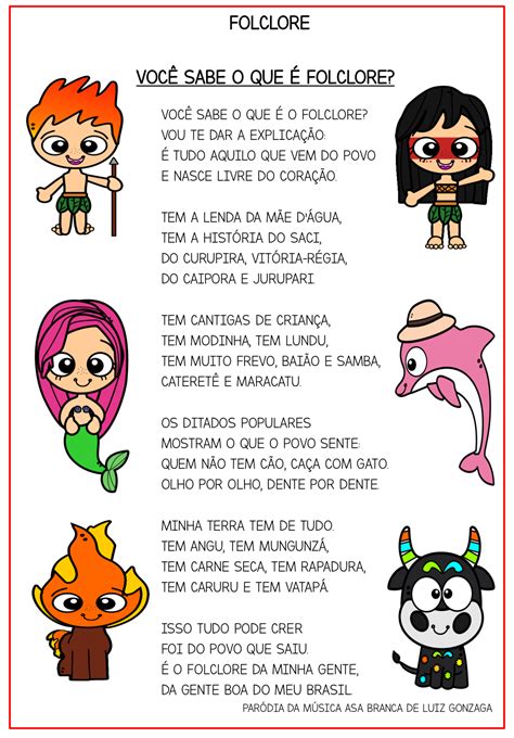 Sequência Didática Cartaz Folclore Prof Amanda Ramalho