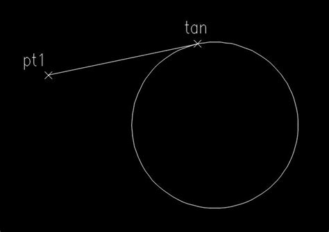 drawing to a tangent using lisp autolisp visual lisp and dcl
