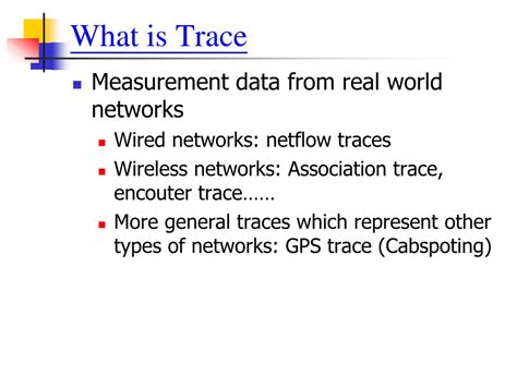 Ppt First Step Into Trace Analysis Powerpoint Presentation Free Download Id3031594