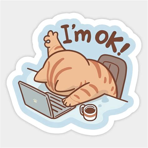 Stikers Cat Funny Cat Stickers Funny Laptop Stickers Sticker Design