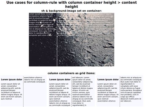 Css Multicol Column Rules Should Only Be Drawn To The Height Of The Column Contents Issue