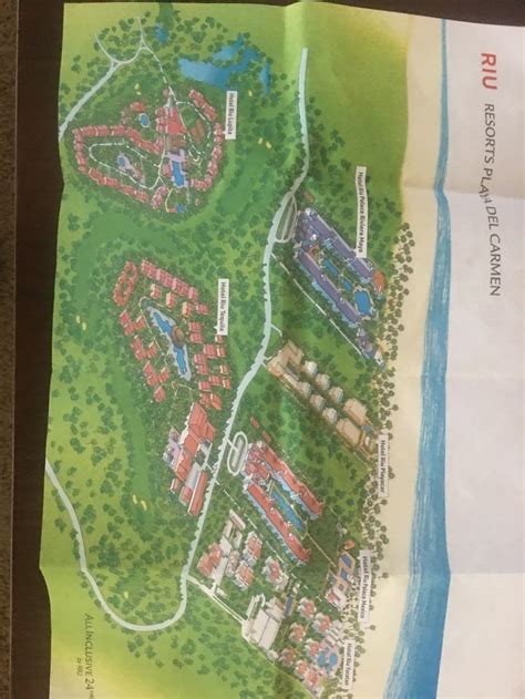 Riu Playacar Map Riu Yucatan Map Travel Resort Maps