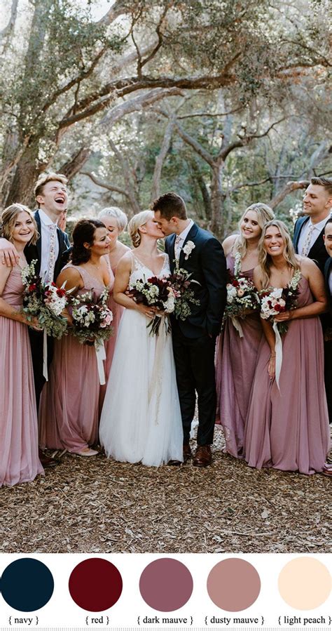 Navy And Mauve Wedding 60 Photos