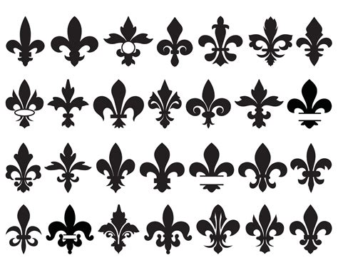 Fleur De Lis Silhouette On White Background 44771402 Vector Art At Vecteezy