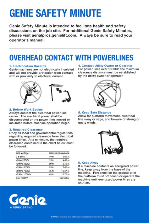 Genie Boom Lift Safety Manual At John Rencher Blog