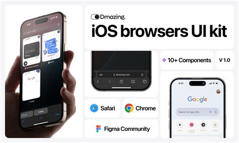 Ios Browser Ui Kits Safari And Chrome Figma