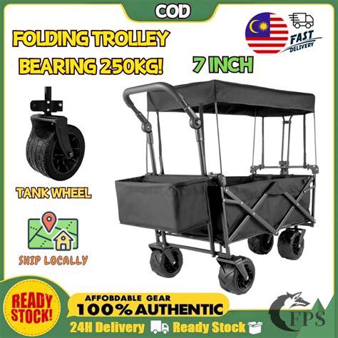 Cod Outdoor Wagon Trolley Luxury Wagon With Roof Foldable Truck Off