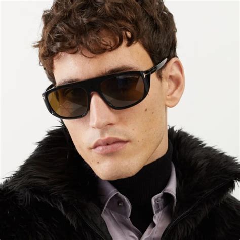 Tom Ford New Tom Ford Ft1002 01j Edward 02 D Frame Acetate Sunglas