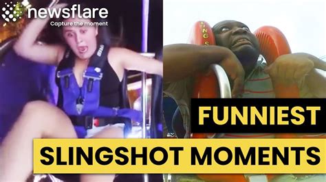 Top 8 Funniest Slingshot Ride Reactions Ever Youtube