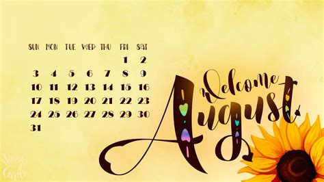 August Wallpaper Desktop
